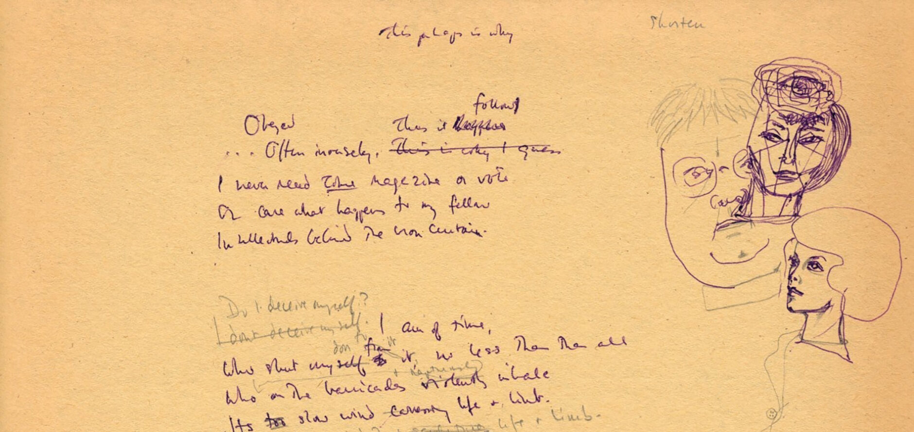 James Merrill's Poetry Manuscripts - WashU Libraries