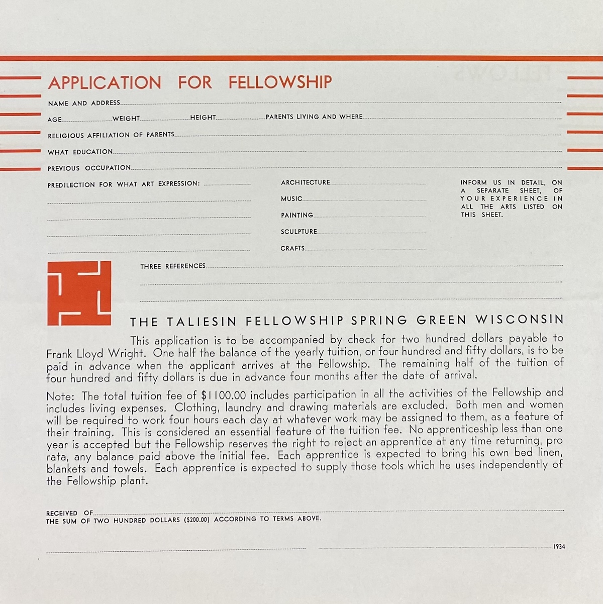 The Bernoudy Collection: Materials from Frank Lloyd Wright's Taliesin ...